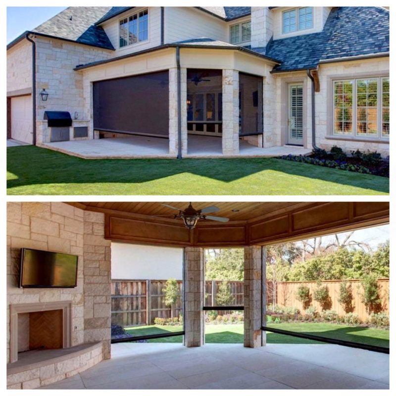 Motorized Porch Screens - Desert Sunscreens